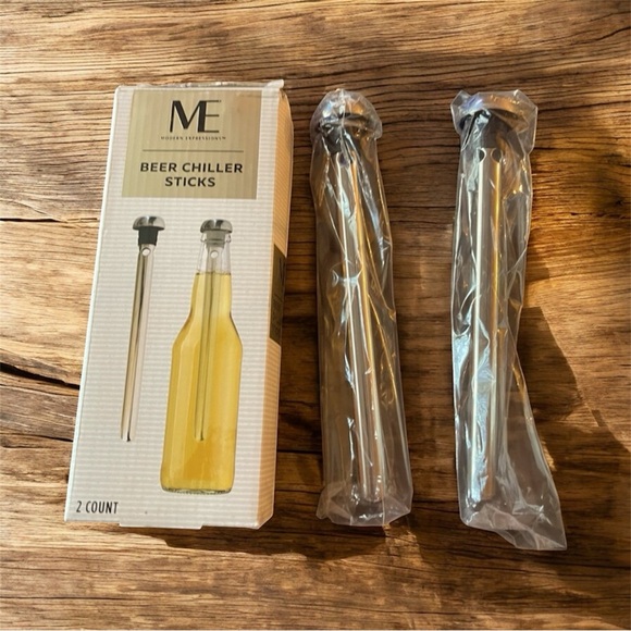 Other | Nwt Drink Cooler Stick Me Modern Expressions Beer Chiller ...